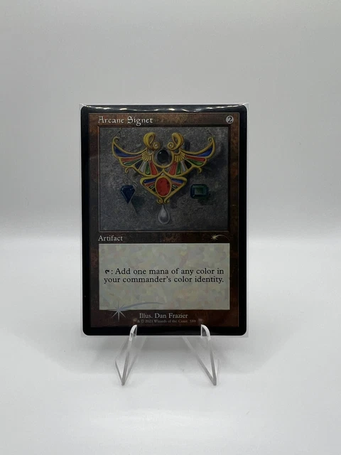 SIGNE ARCANE *FEUILLE gravée * SECRET LAIR Dan Frazier 2021 MT/NM MTG ...