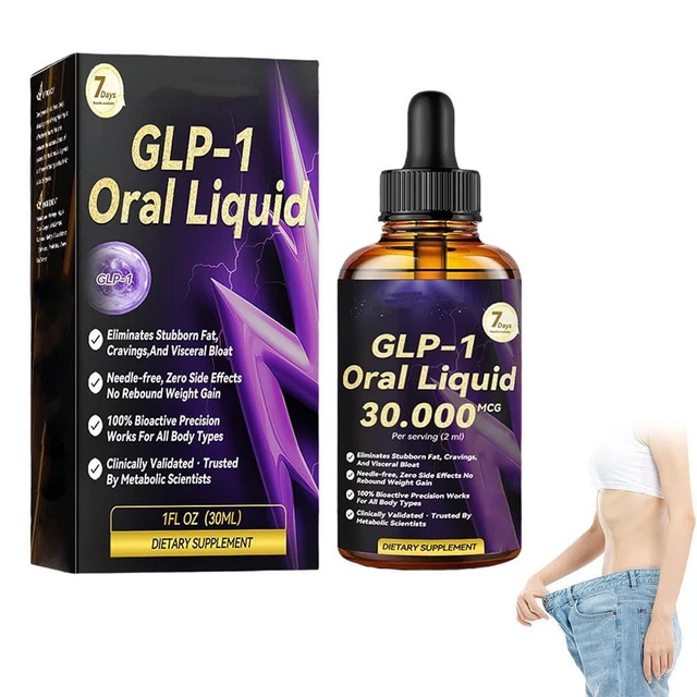 LIQUID 30000MCG WEIGHT Loss Fat Burner & Slimming Drops Supplement 30ml ...