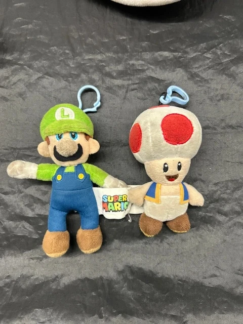 SUPER MARIO LUIGI and mushroom plush set £8.00 - PicClick UK
