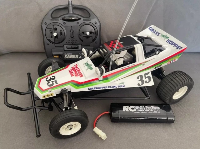 TAMIYA GRASSHOPPER 2WD Buggy RC CPR Unit P-80F 540 Motor Sanwa Radio (58346) £185.00 - PicClick UK