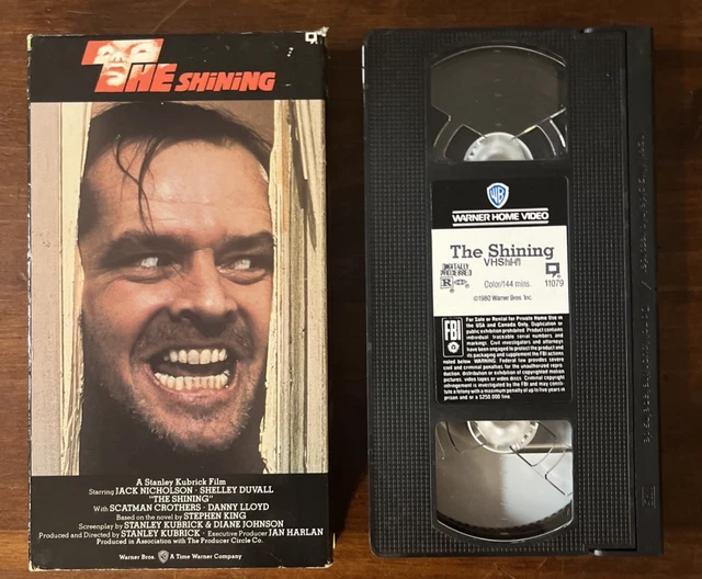 THE SHINING VHS Jack Nicholson 1980 Horror Movie Stanley Kubrick Stephen King £6.01 - PicClick UK