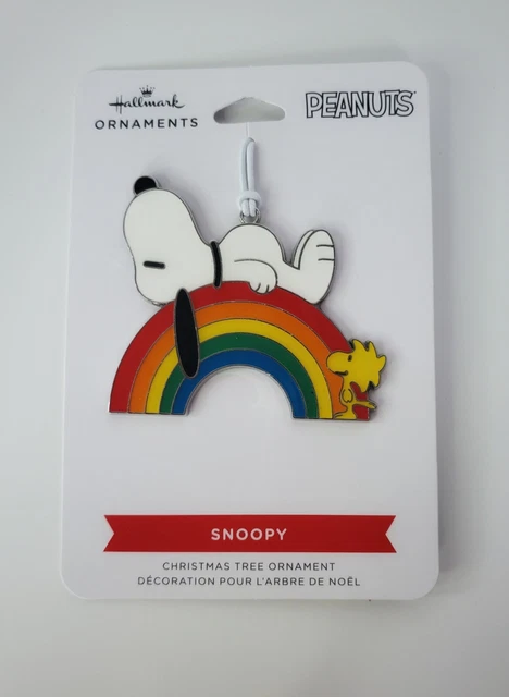 HALLMARK PEANUTS SNOOPY Rainbow And Woodstock Flat Metal Hanging ... HALLMARK PEANUTS SNOOPY Rainbow And Woodstock Flat Metal Hanging ...