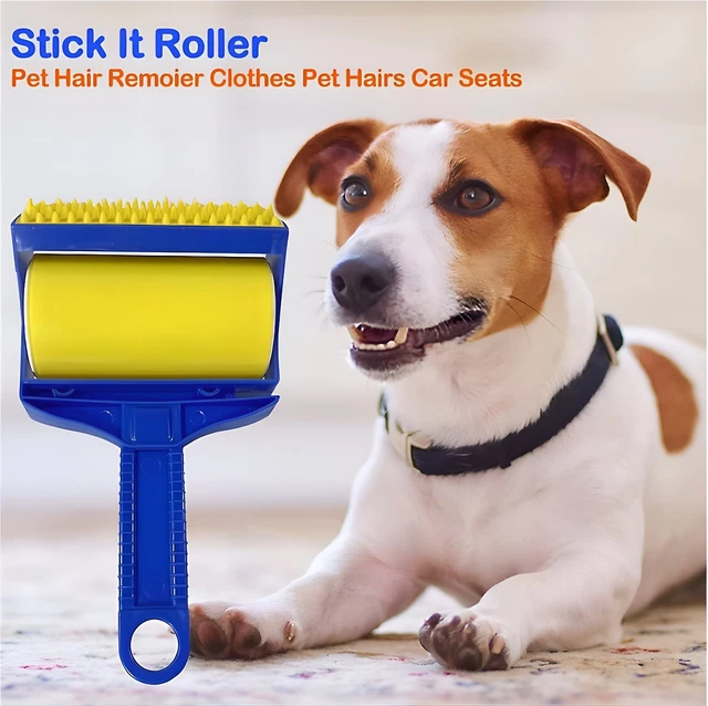 STICKY BUDDY BRUSH Set Reusable Picker Cleaner Lint Roller Pet Hair ...