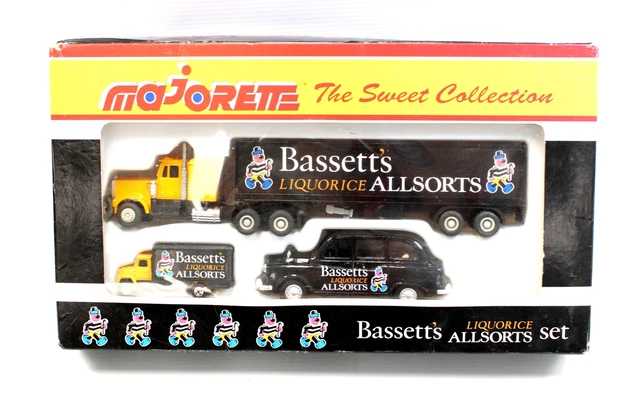 MAJORETTE &THE SWEET Collection" BASSETTS Diecast Vehicle Set BOXED ...