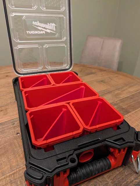 MILWAUKEE PACKOUT ORGANISER Case Dividers - Diagonal Square & Rectangle ...