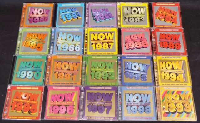NOW THAT'S WHAT I Call Music Millennium Series CD's 1980-1999 - W75 £55 ...