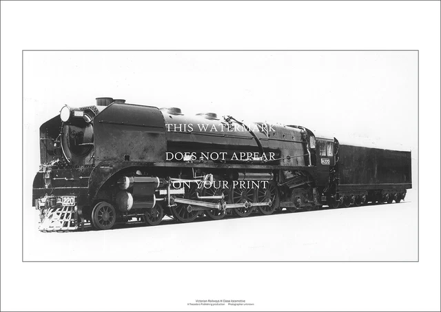 Victorian Railways H Class Steam Locomotive A3 Art Print 42 X 29 Cm Poster Eur 1438 Picclick Fr
