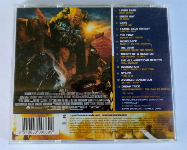TRANSFORMERS REVENGE OF the fallen original movie soundtrack album CD W ...