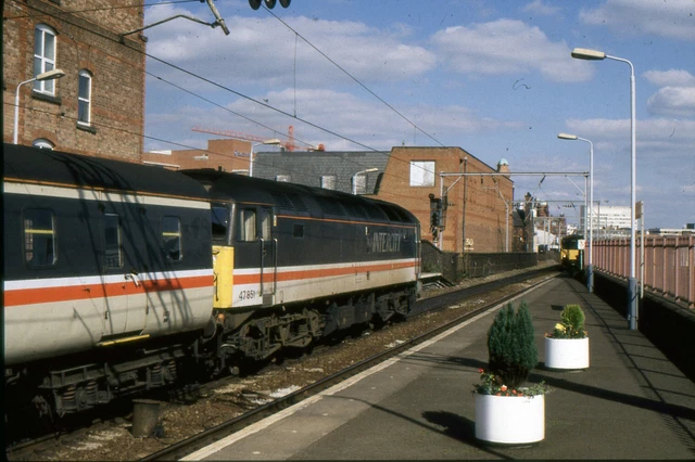 ORIGINAL RAILWAY COLOUR Slide of Class 47 851 at Oxford Road .(49) £3. ...