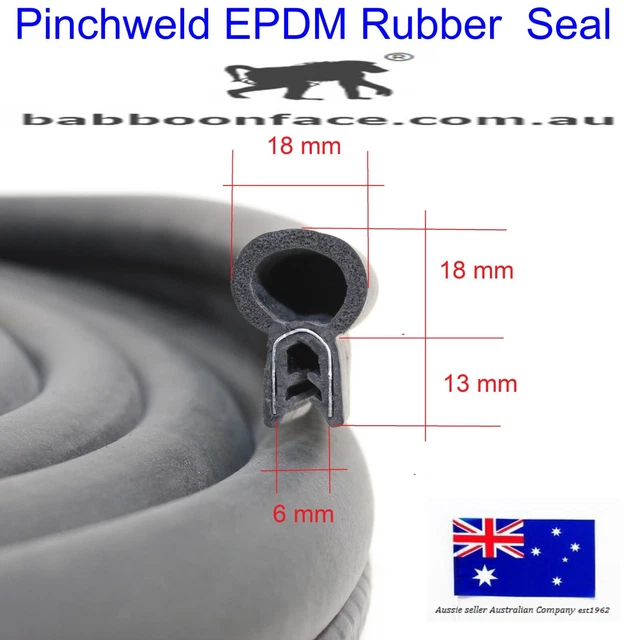 DOOR RUBBER SEAL Pinchweld Pinch Weld EPDM Car Caravan Box Tool Box ...