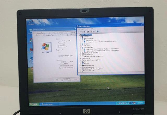 WINDOWS XP LAPTOP with SP3 HP Compaq nc 4200 small 12 inch Brand new ...