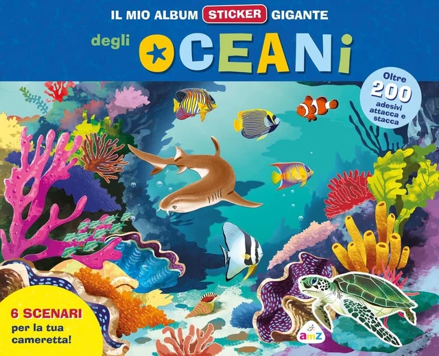 AA.VV. IL MIO album sticker gigante delle creature degli oceani. Con ...