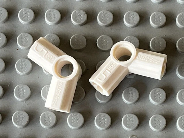 2 X LEGO TECHNIC white angle connector 5 ref 32015 / set 42025 9748 ...