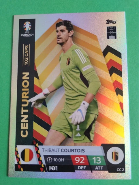 CARD MATCH ATTAX Uefa Euro 2024 Germany - Thibaut Courtois N° Cc 2 ...