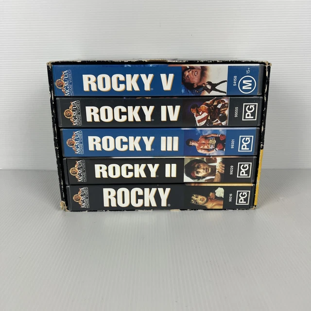 THE COMPLETE ROCKY Collection Box Set VHS Movies 1-5 MGM Home Video VGC ...