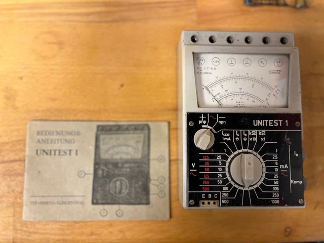 UNITEST 1 MULTIMETER SIMETO PGH Klingenthal DDR EUR 49,00 - PicClick DE