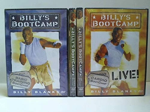 BILLY BLANKS BOOT Camp - 4 pack DVD (Cardio LIVE, Ultimate, Ab & Basic Training) £9.39 - PicClick UK