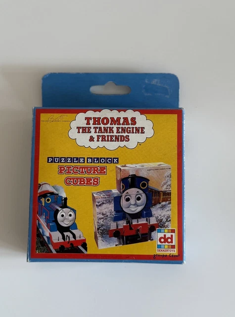 THOMAS THE TANK Engine Picture Cubes Puzzle Block DekkerToys Vintage ...