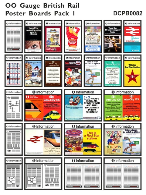 BRITISH RAIL MODEL Railway Posters / Adverts Die Cut Self Adhesive OO ...