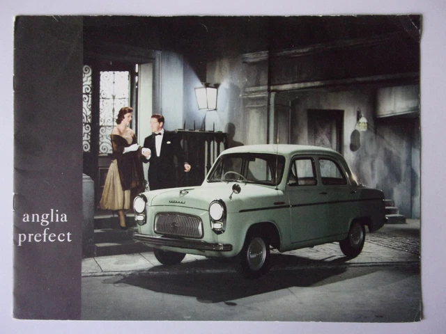 FORD ANGLIA & PREFECT 100E orig 1957 USA Mkt Larger Format Full 12pp ...