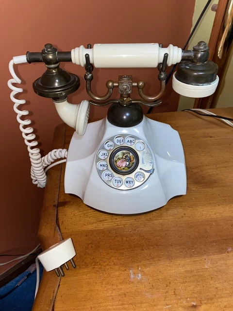 ANTIQUE CONTESSA ROTARY Dial Phone Victorian Bell Western Electric ...