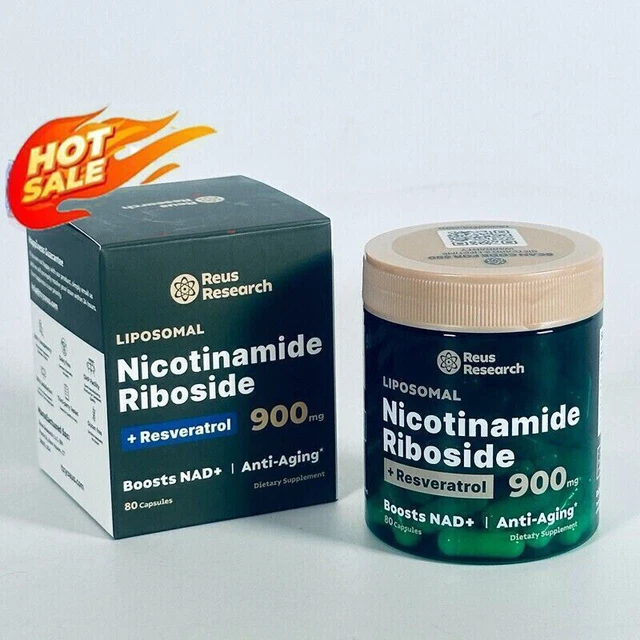 NICOTINAMIDE RIBOSIDE+RESVERATROL NAD+ Supplement 900mg Anti-Aging -exp ...