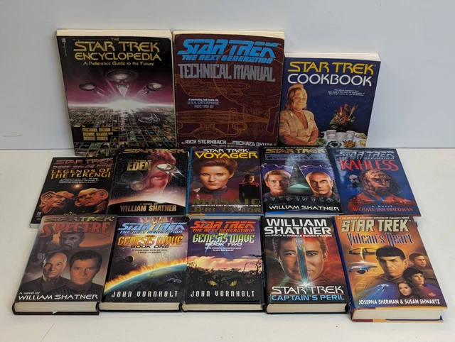 VINTAGE/RETRO 13X STAR Trek Book Bundle - TOS / TNG / VOY £19.99 ...