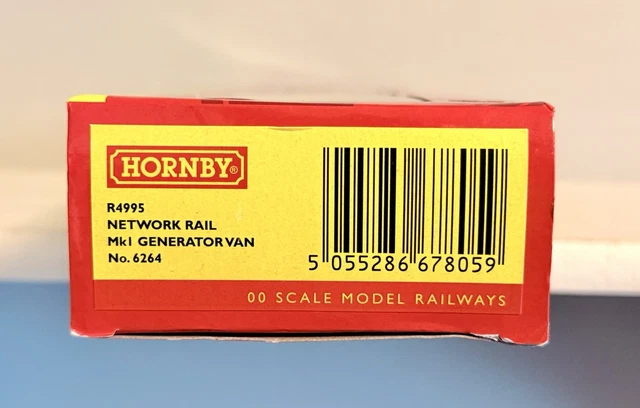 HORNBY R4995 NETWORK Rail Yellow ex-Mk1 BG Generator Van, 6264 OO Gauge ...