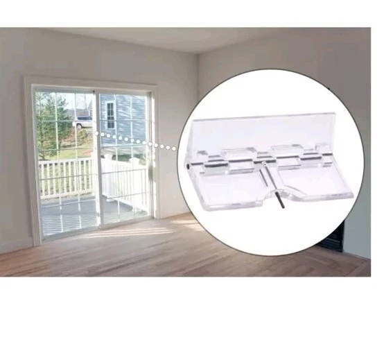 CLEAR ACRYLIC SPRING Loaded Sliding Patio Door Flip Lock 1 Pack Of 2 $4 ...