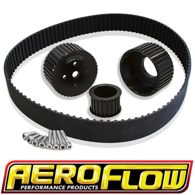 AEROFLOW BILLET GILMER belt drive kit black for Holden 253 308 LX LH ...