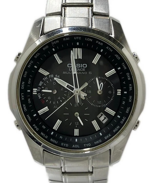 CASIO LINEAR LIW-M610 Solar Black Men's Watch Stylish Durable Timepiece ...