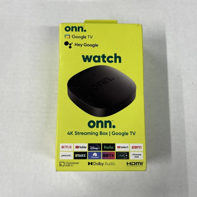 ONN. GOOGLE TV 4K Streaming Box (New, 2023), 4K UHD resolution EUR 24 ...