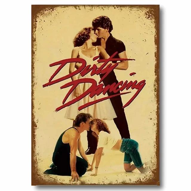 DIRTY DANCING ORIGINAL Movie Artwork Sign Vintage Style Patrick Swayze ...