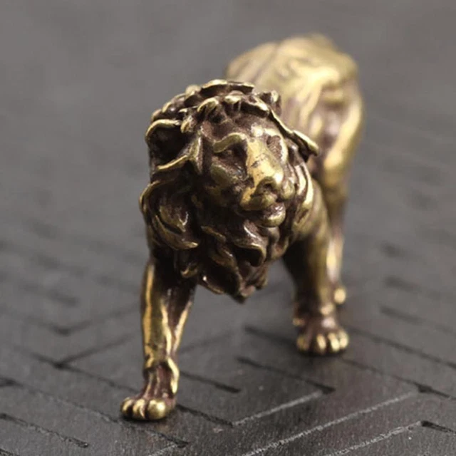 FIGURINES STATUE LION Laiton Durable Cuivre D coration Miniatures Sculpture EUR 8,10 - PicClick FR