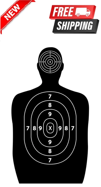 50 PACK 17X25-INCH Paper Silhouette Shooting Targets for Firearm, Rifle ...