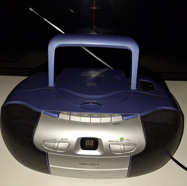 RETRO BUSH PORTABLE CD Radio Cassette Player SRC193XRI £26.72 - PicClick UK