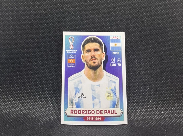 RODRIGO DE PAUL Panini FIFA World Cup Qatar 2022 Stickers #ARG 10 ...
