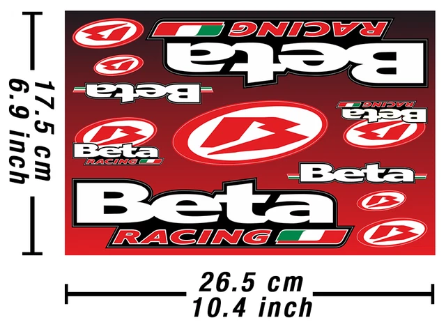 BETA DECALS STICKERS Motorcycle Vinyl Graphics Kit Autocollant ...
