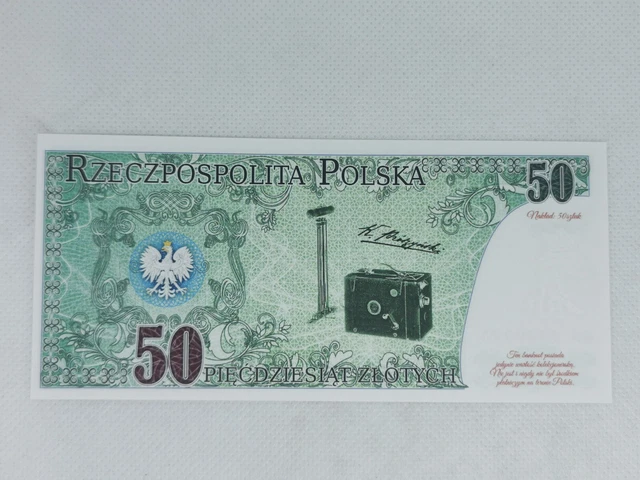 50 ZLOTYCH BANKNOTE POLAND RARE POLSKI banknot kolekcjonerski K ...