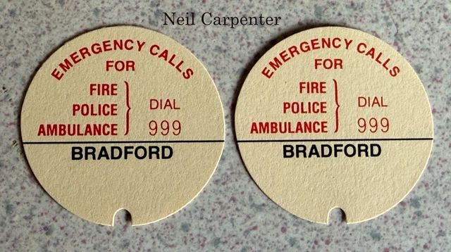 PRO MADE DIAL labels marked Bradford. GPO Telephone. Sale is for two. £ ...