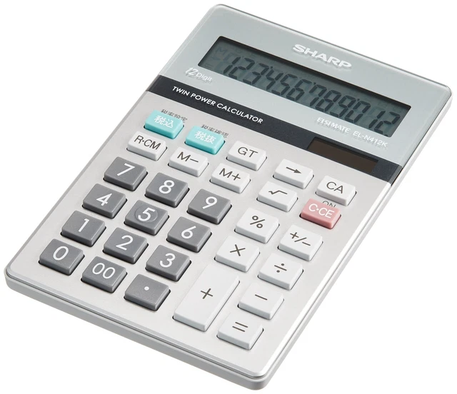 SHARP PRACTICAL CALCULATOR El-N412K-X Nice Size EL-N412K-X Silver £29. ...