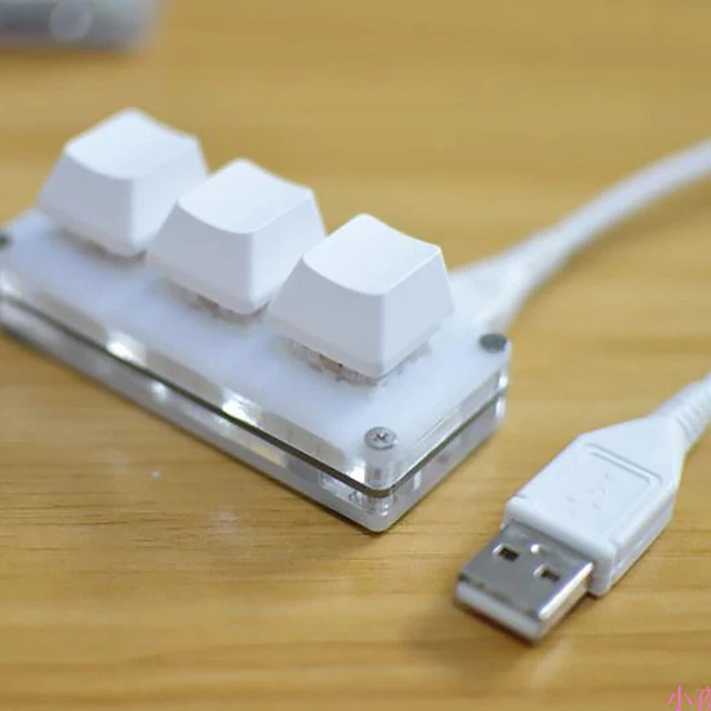 MECHANICAL 3-KEY KEYPAD Gaming Keyboard Programming Macro With Software ...