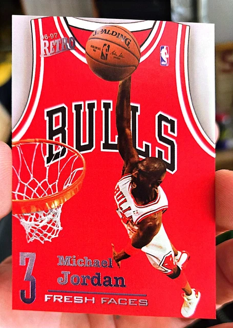 MICHAEL JORDAN 1996 97 Fresh Faces Retro Insert Seulement /150 Made EUR ...