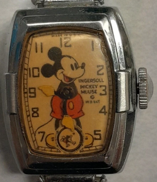 1930'S VINTAGE MICKEY Mouse Watch. ALL ORIGINAL and WORKS GREAT ...