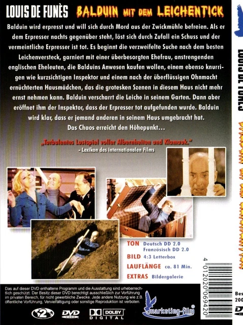 BALDUIN MIT DEN Leichentick - DVD - Louis de Funès EUR 9,00 - PicClick DE