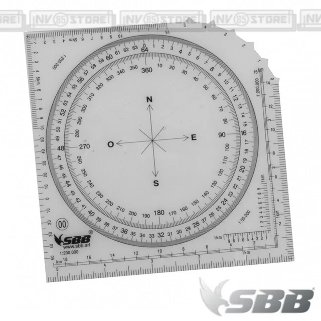 ROMER POUR CARTOGRAPHIE SBB Compass Militaire pour Cartes Cartografiche ...