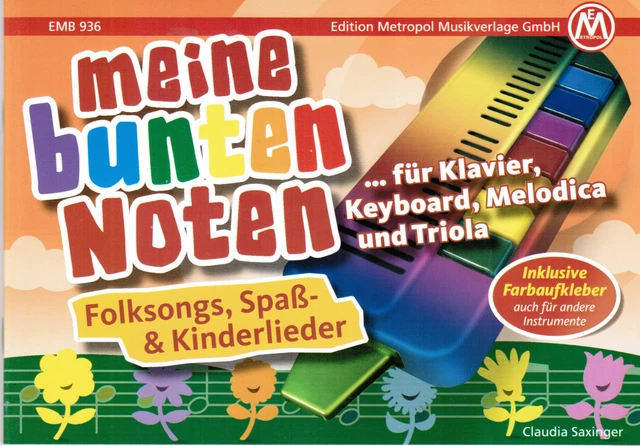 NOTE MELODICA/TASTIERA: LE mie note colorate - canzoni folk ...