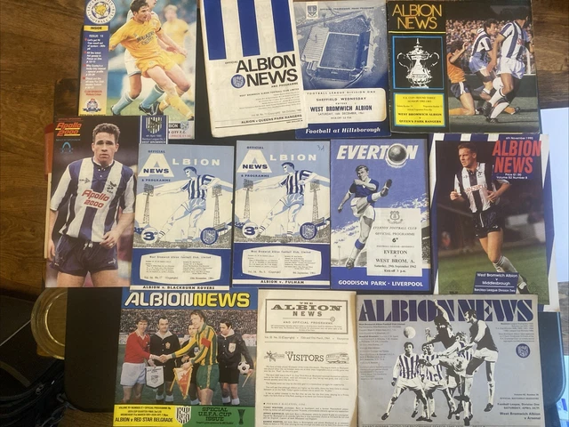 11 WEST BROMWICH Albion Mixed Football Programmes Job Lot £4.37 ...