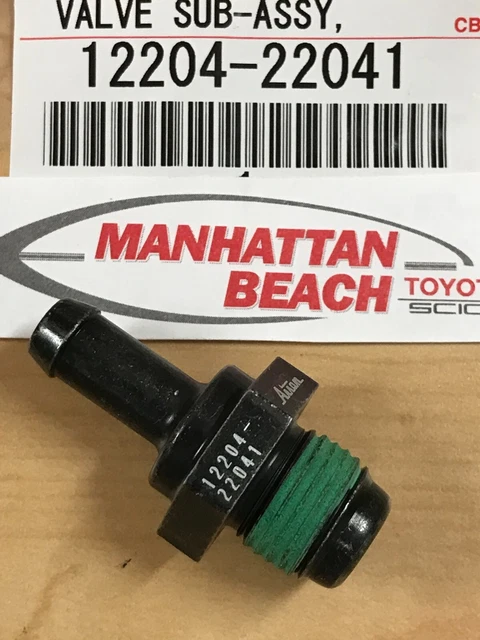 00-08 COROLLA 03-08 Matrix New Genuine Toyota Pcv Valve 12204-22041 1 ...