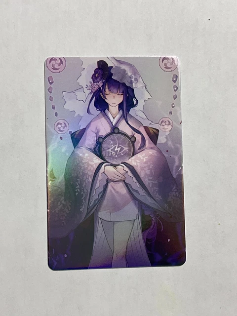 RAIDEN SHOGUN Genshin Impact Goddess Story Anime Waifu Doujin Card ACG ...